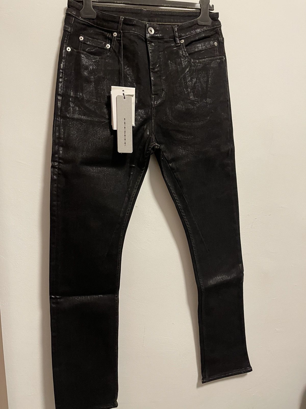 Rick Owens Drkshdw Rick Owens Drkshdw waxed Detroit cut jeans | Grailed
