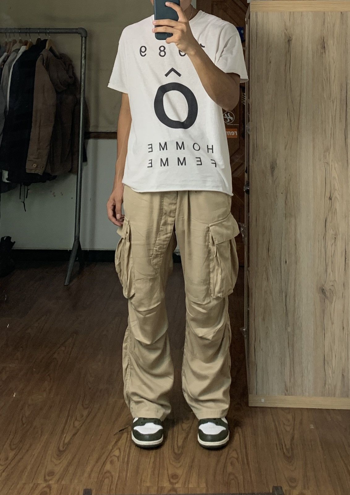 CABANE de ZUCCa × Issey Miyake Assymetrical Fly Cargo Light Trousers ...