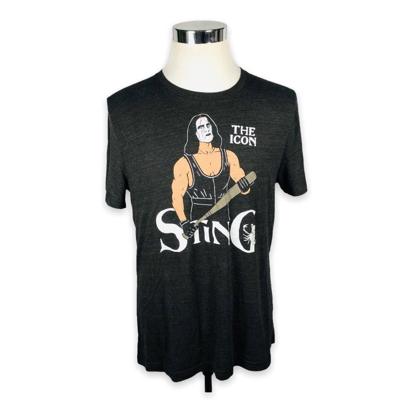 Homage Sting Icon Homage T-Shirt Wrestling WWE WWF Graphic Black L | Grailed