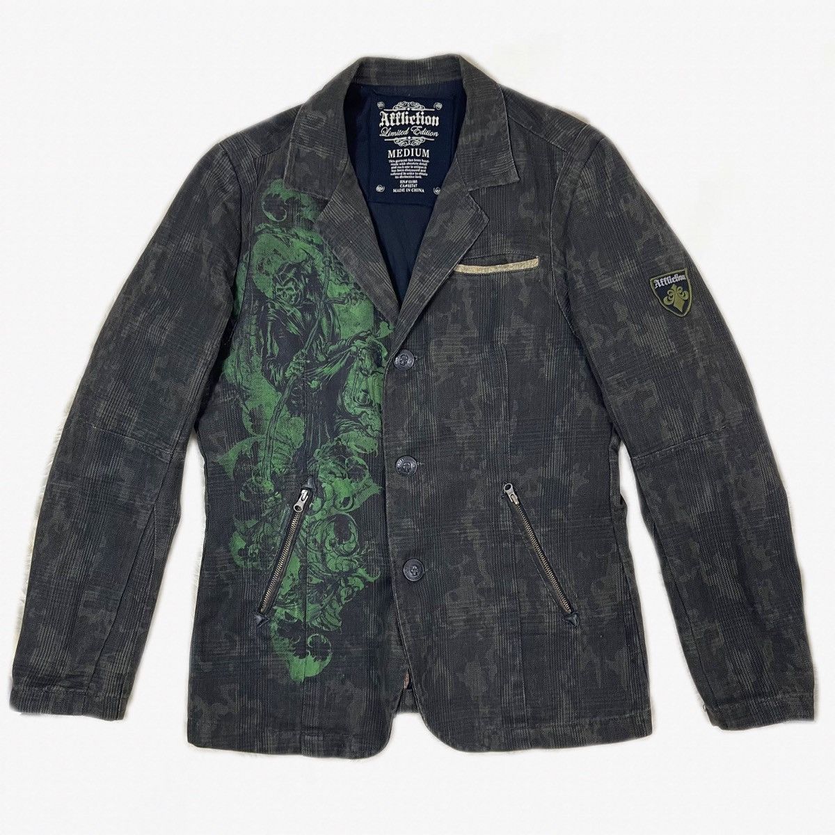 Affliction Limited Edition Affliction Grim Reaper Jacket | Grailed