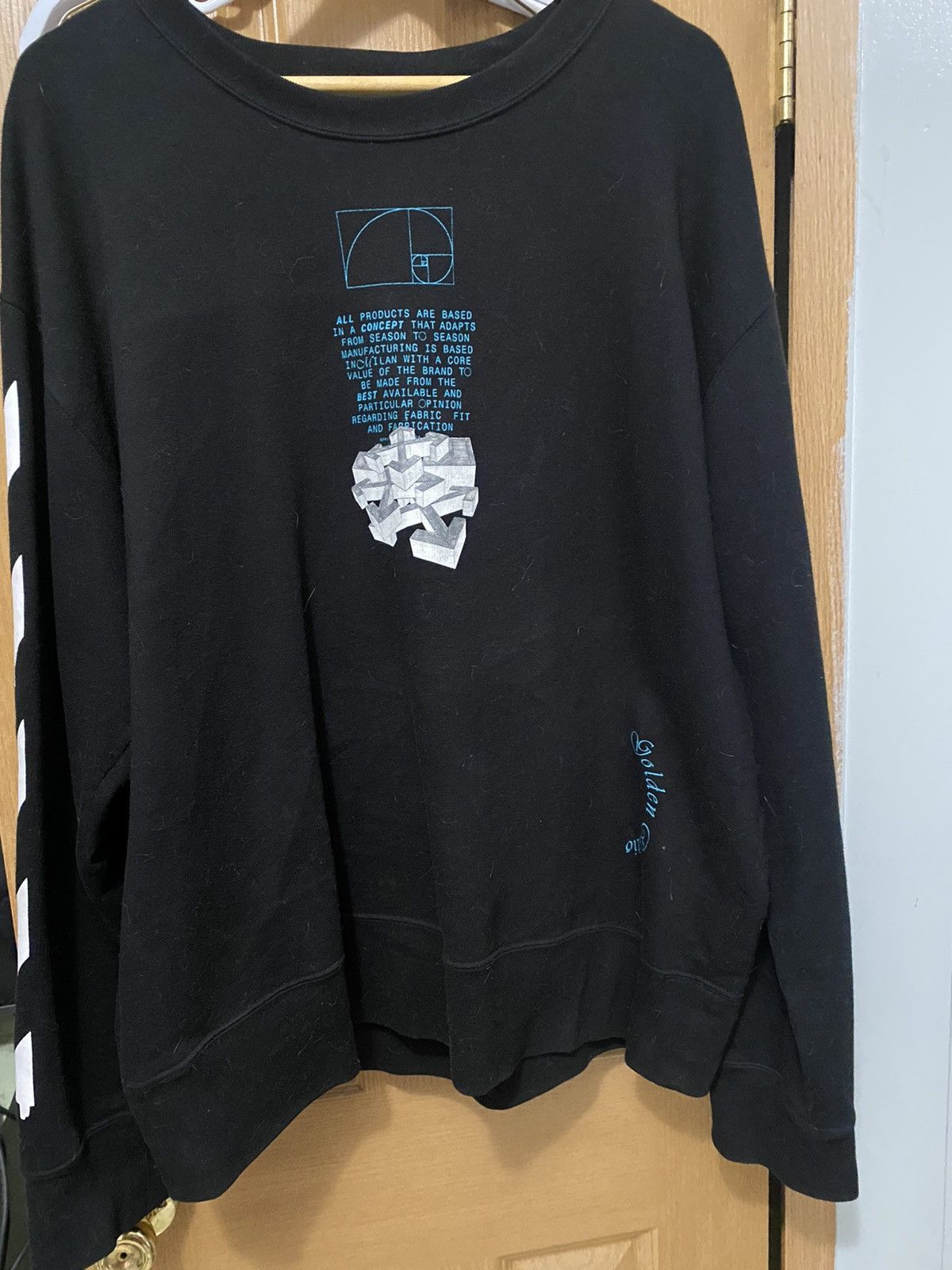 Off-White Dripping Arrows Incompiuto Crewneck | Grailed