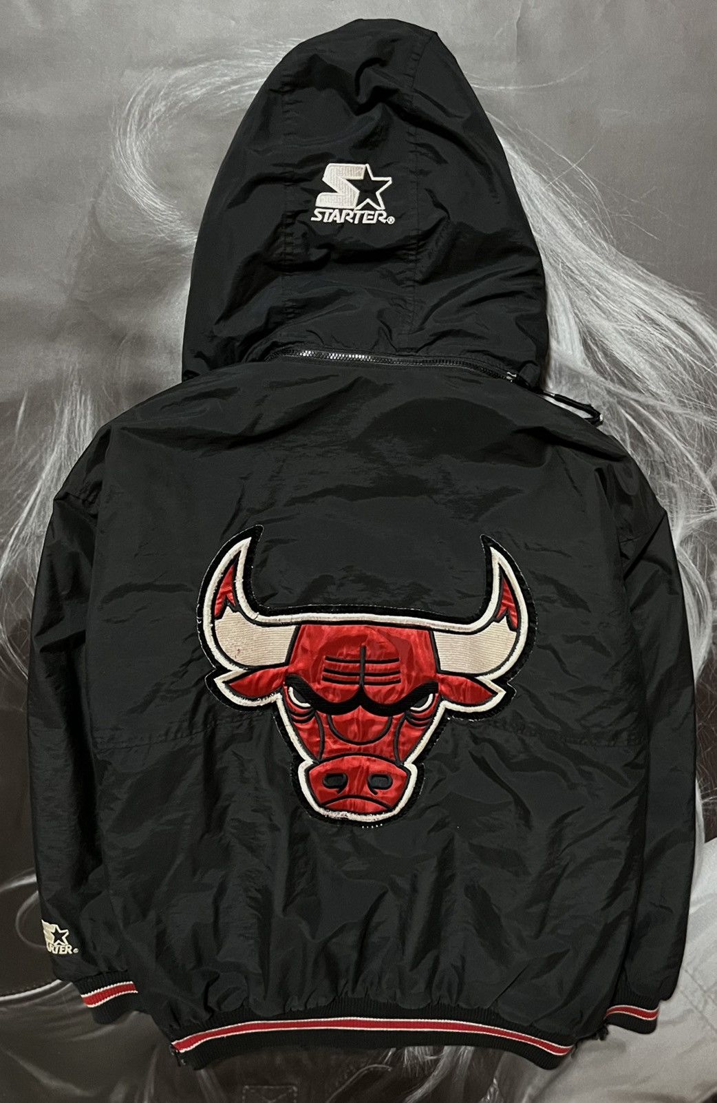 Vintage Vintage 90s Starter Chicago Bulls Bomber Jacket | Grailed