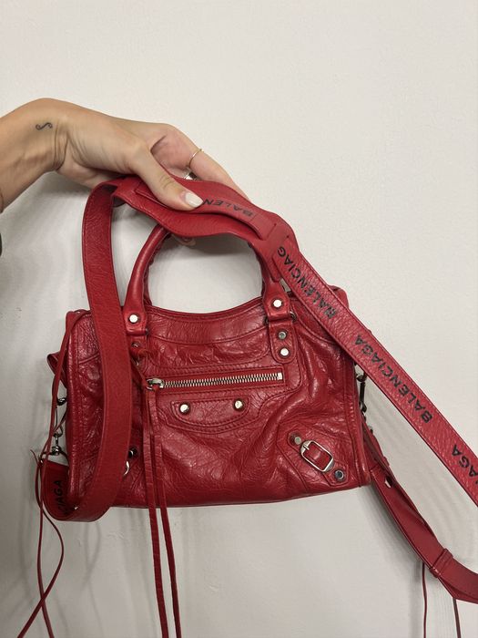 Balenciaga Red Balenciaga City Bag | Grailed