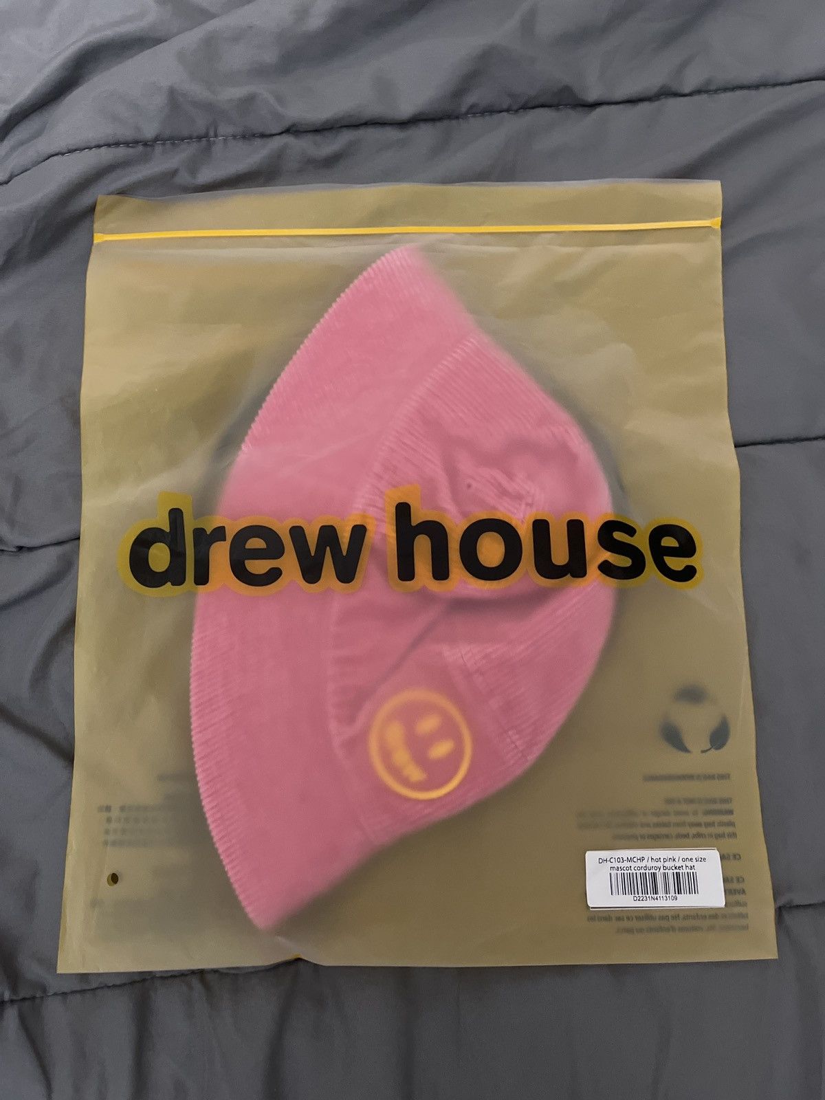 Drew House Rare Drew House Hot Pink Mascot Corduroy Bucket Hat OS | Grailed