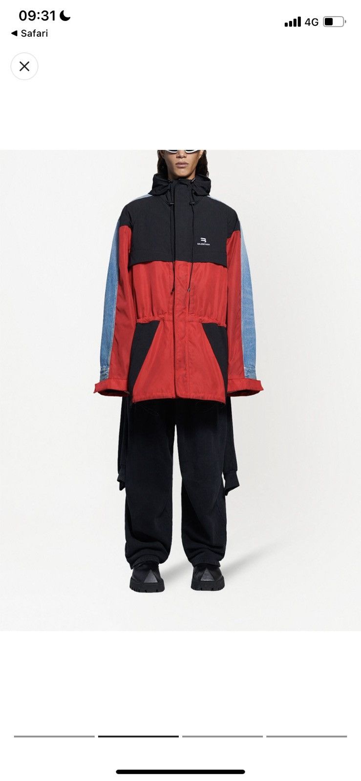 Balenciaga Tech Denim Hybrid Parka Summer 21 Pre-collection | Grailed