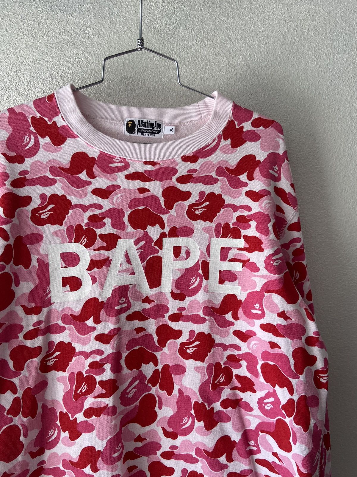 Bape BAPE ABC Pink Camo Crewneck | Grailed