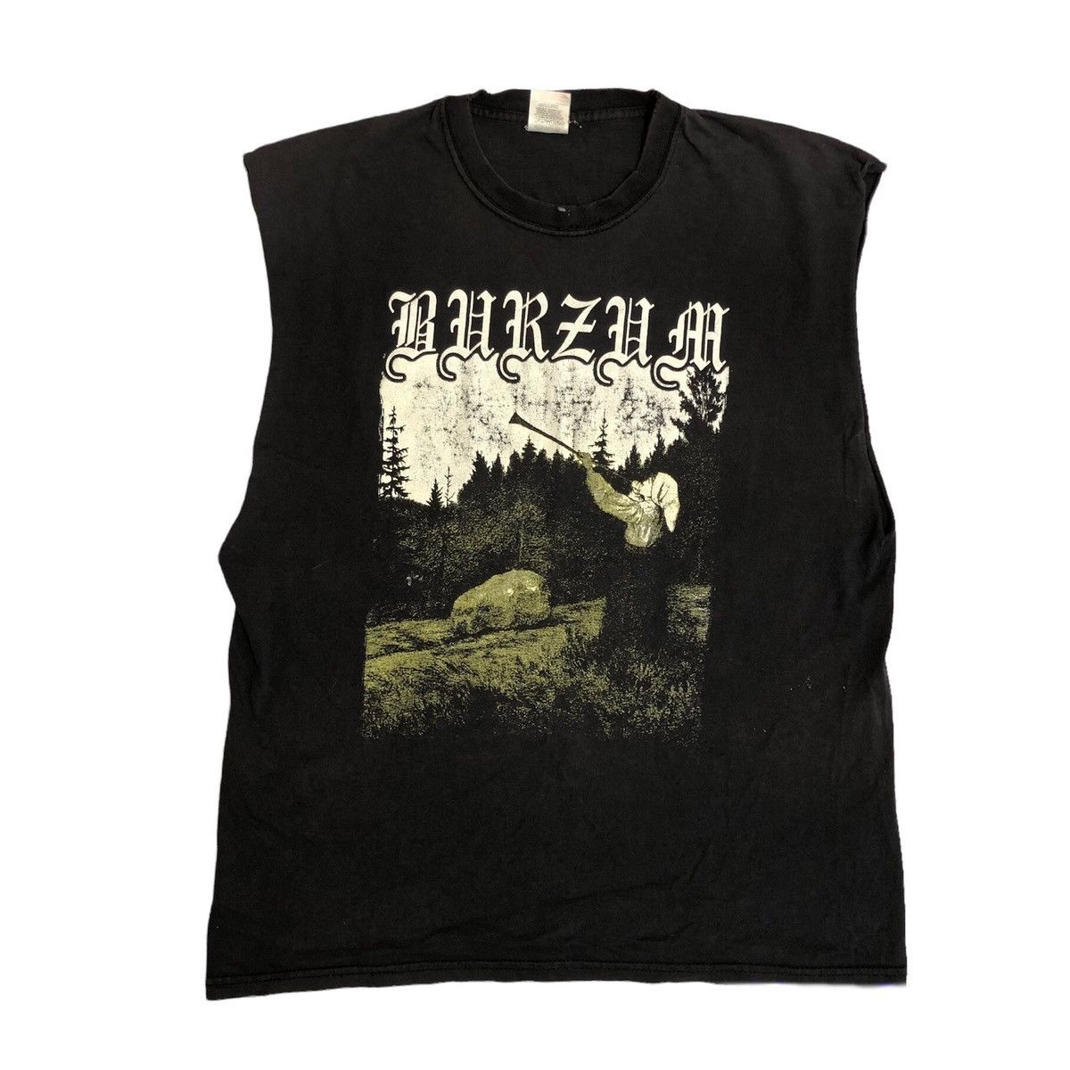 Band Tees × Rock T Shirt × Vintage Vintage 90s Burzum Shirt Black Metal Death Metal Darkthrone ...