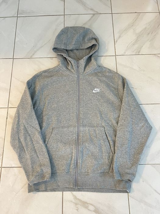 Nike Nike grey zip up hoodie | Grailed