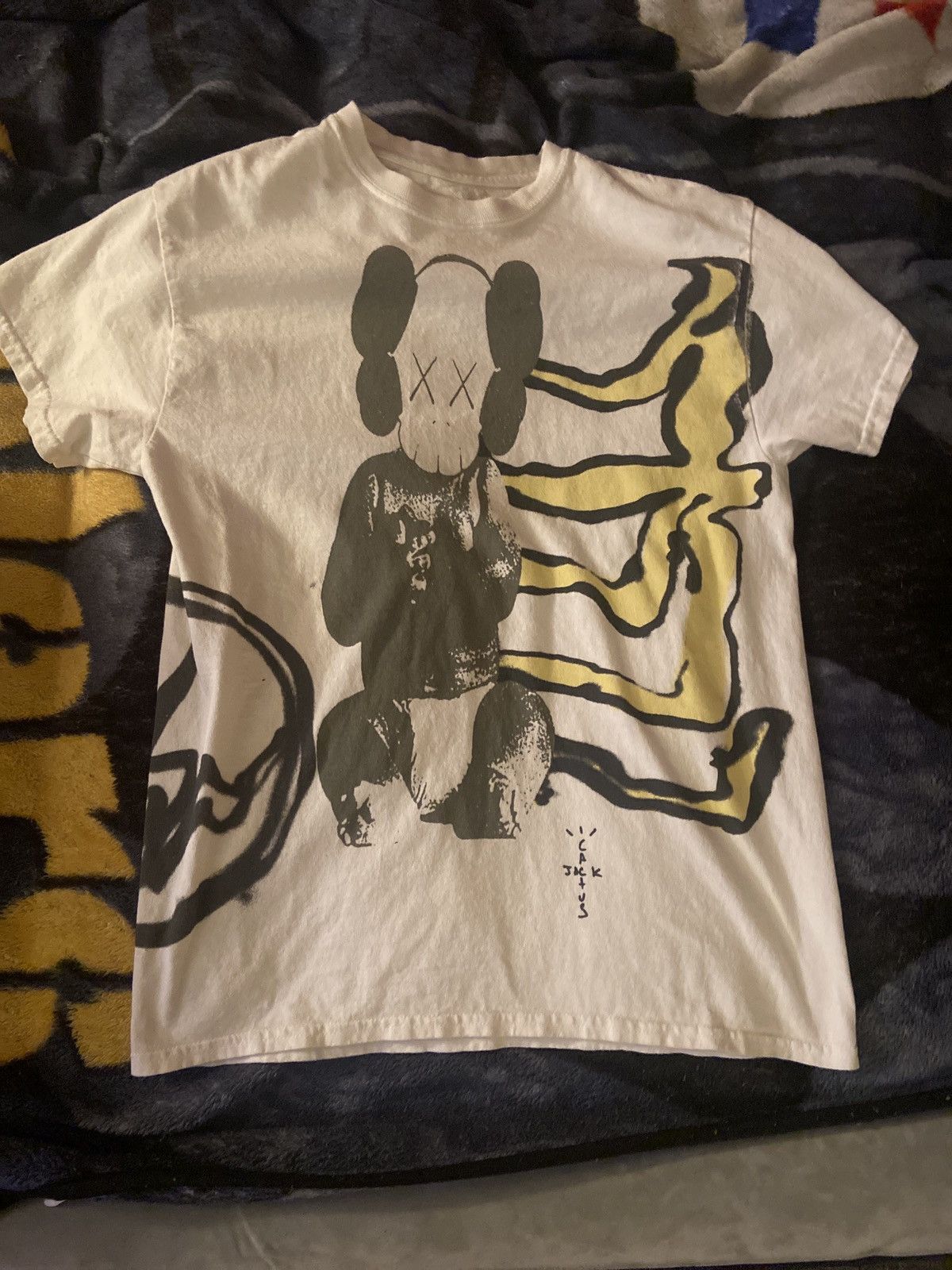 Travis Scott Travis Scott Cactus Jack + Kaws For Fragment Tee | Grailed