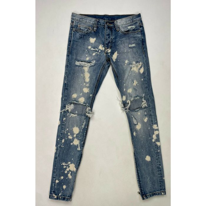 Mnml Mnml Denim Jeans Ankle Zipper Men Adult Size 29 X 30 Blue Grailed