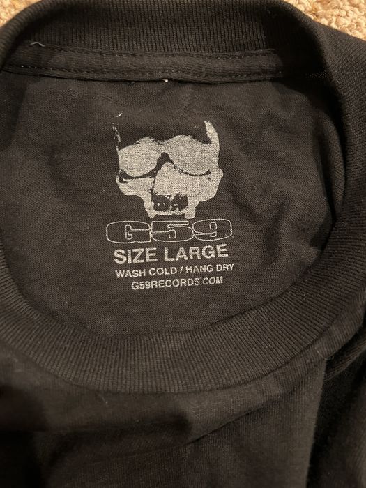 G59 Records G59 Red Skull Logo Grey Day 2022 Tour Tee | Grailed