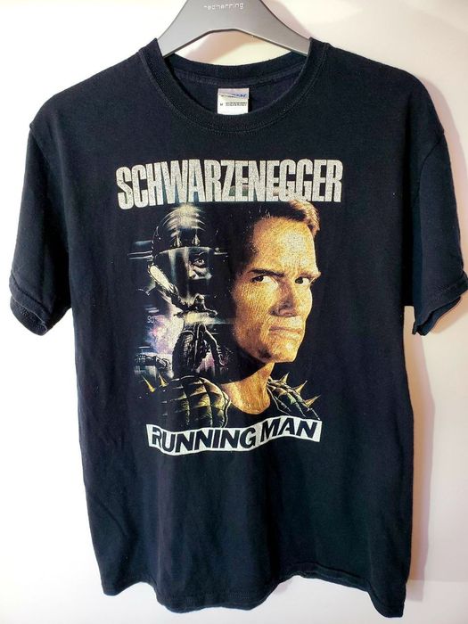 Vintage Arnold Schwarzenegger Running Man Movie T Shirt | Grailed