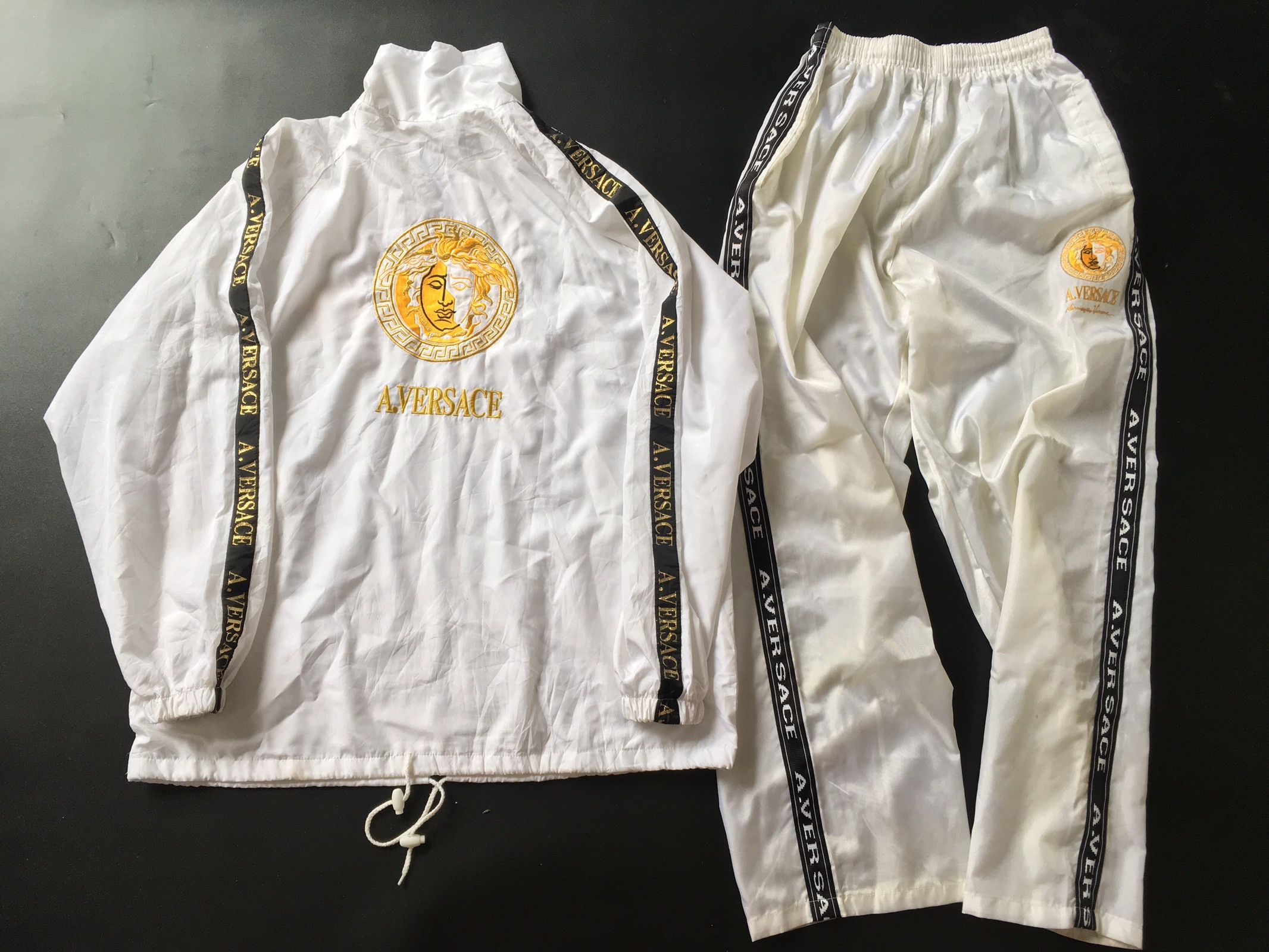Versace Vintage A. Versace Tracksuit Jacket and Pants Embroidery not ...