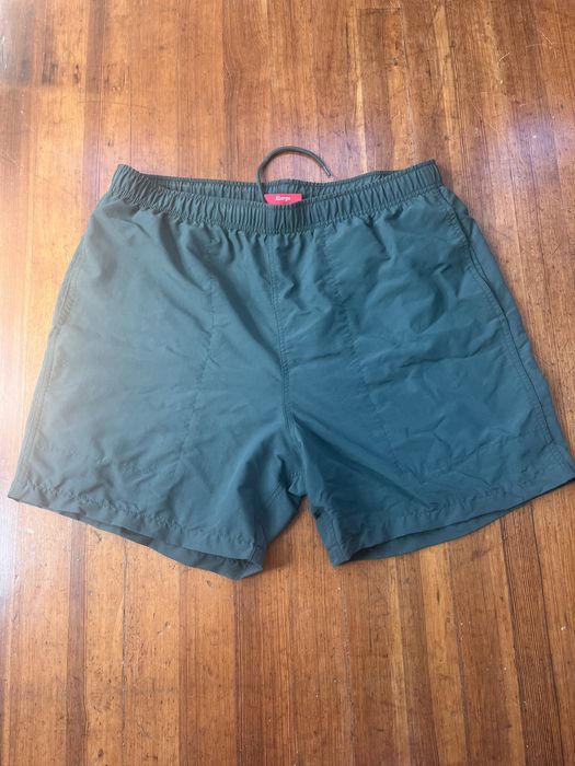 Supreme Supreme green nylon swim trunks Xl | Grailed