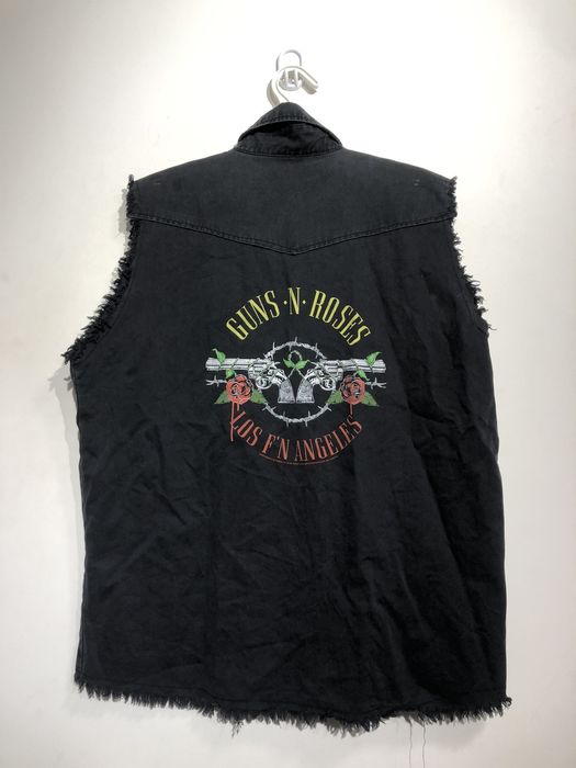 Vintage Guns N Roses vintage very rare denim vests 90s | Grailed