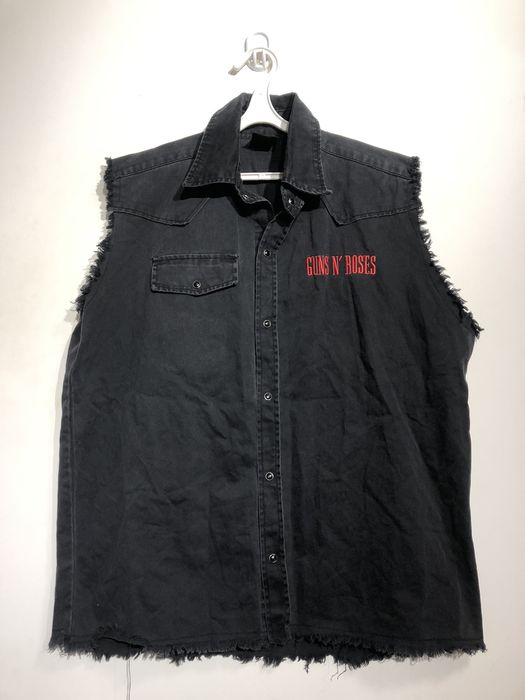 Vintage Guns N Roses vintage very rare denim vests 90s | Grailed