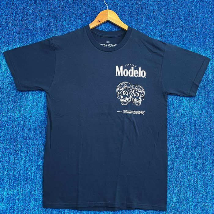 Very Rare Cerveza Modelo Mr Cartoon Calavera Beer Promo Tee M | Grailed