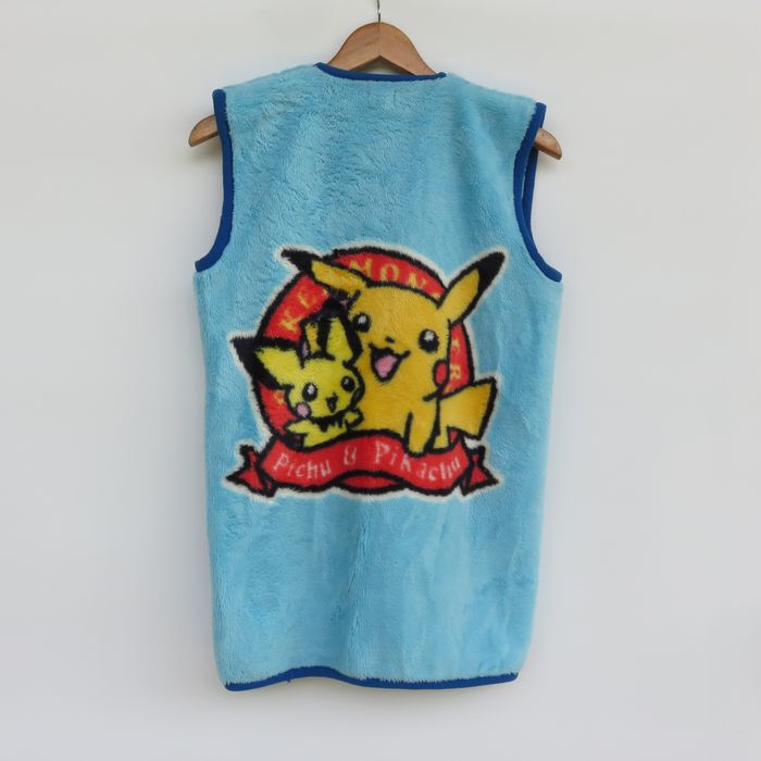 Nintendo Pokemon Pikachu Anime Graphic Fleece Vest | Grailed