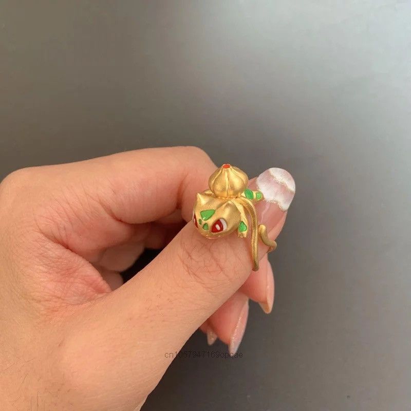 Pokemon Bulbasaur Ring Gold Anime Pokemon Art Evolve Grass | Grailed