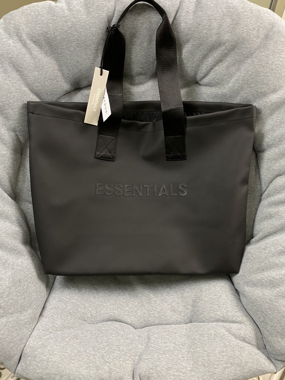 Fear of God FEAR OF GOD ESSENTIALS Tote Bag Black | Grailed