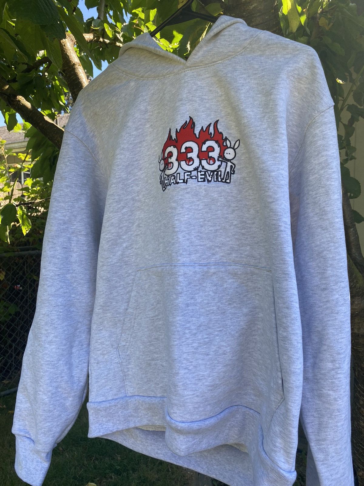Half Evil × Kodone Flame logo hoodie | Grailed