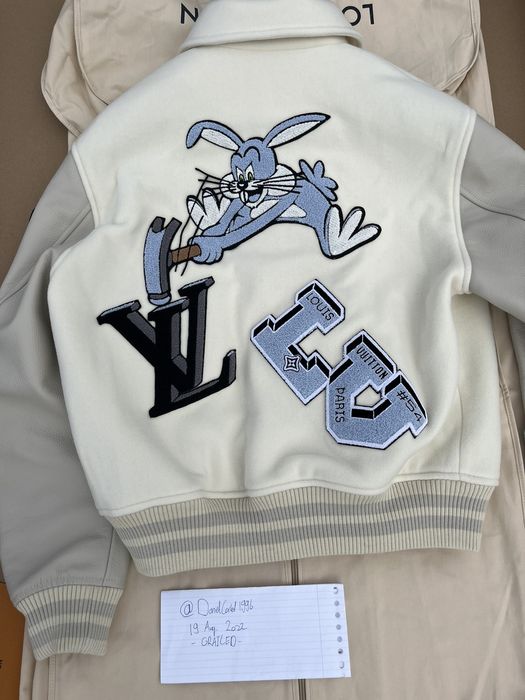Louis Vuitton LV AW22 Leather Varsity Blouson Bugs Bunny 1AAHHE | Grailed