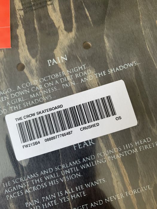 Supreme Supreme The Crow Skateboard Deck Set | Grailed