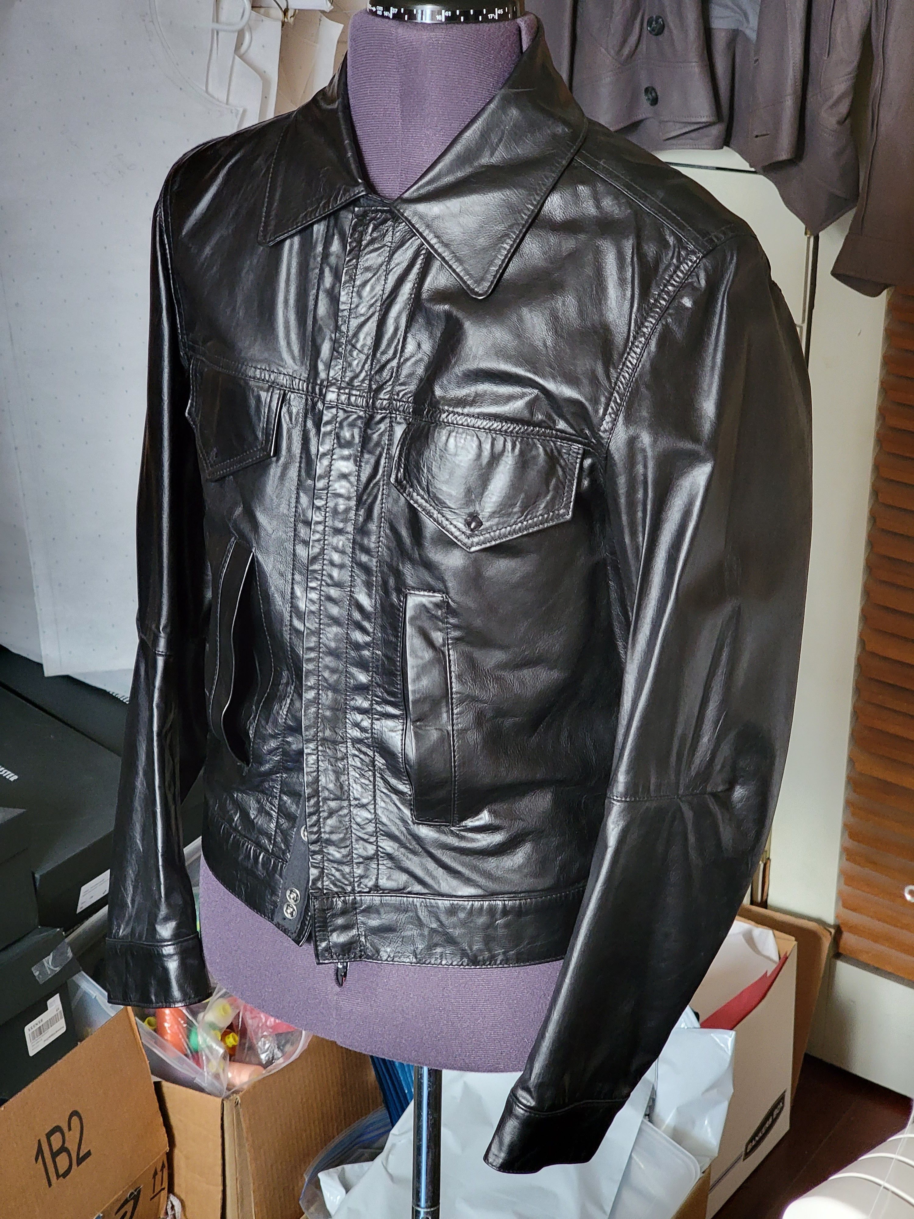 Ann Demeulemeester Vintage Ann D Leather Jacket | Grailed