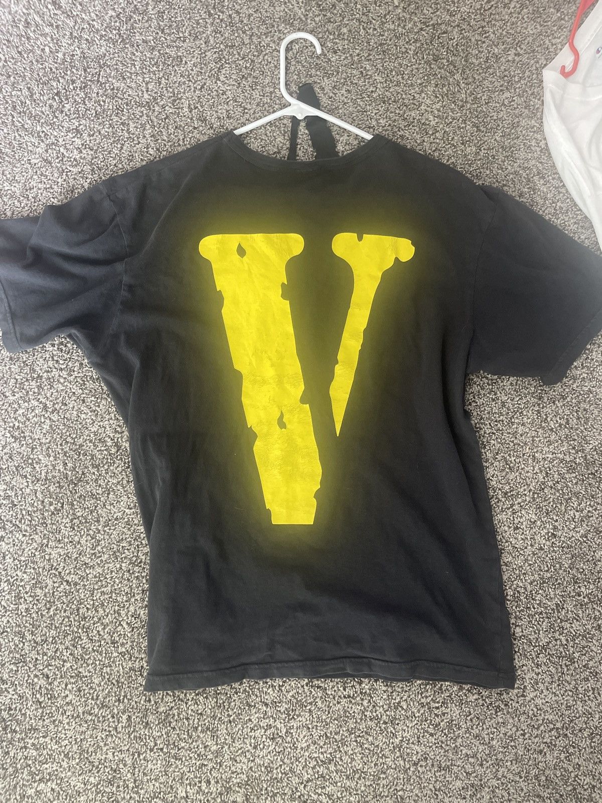Vlone Vlone friends black and yellow tee | Grailed