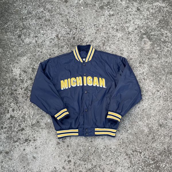 Vintage Vintage 90s University of Michigan Wolverines Bomber Jacket ...