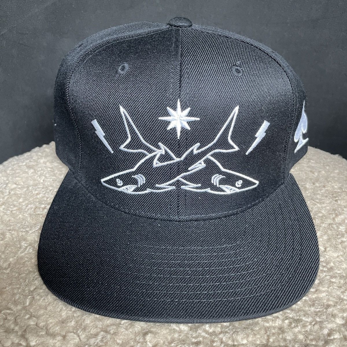 SSUR Caviar Cartel Sharks Spade SnapBack Hat | Grailed