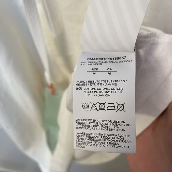 Off-White VIRGIL ABLOH OFF WHITE "MAIN LABEL" 2013 2XL T SHIRT | Grailed