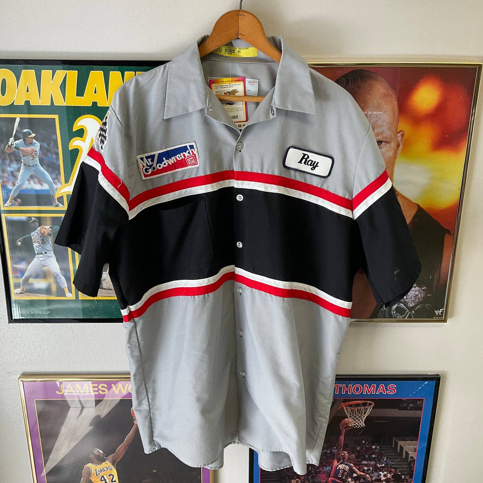 NASCAR Vintage Mechanic Button Up Shirt | Grailed