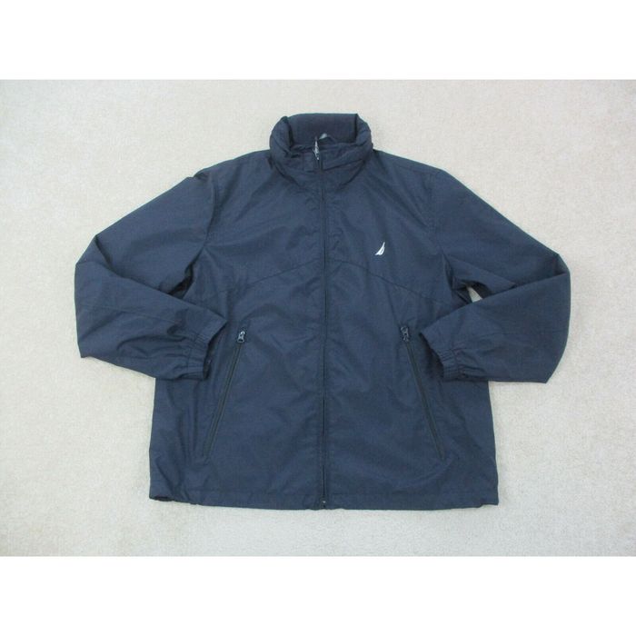 Nautica VINTAGE Nautica Jacket Adult Medium Blue White Sailing Coat ...