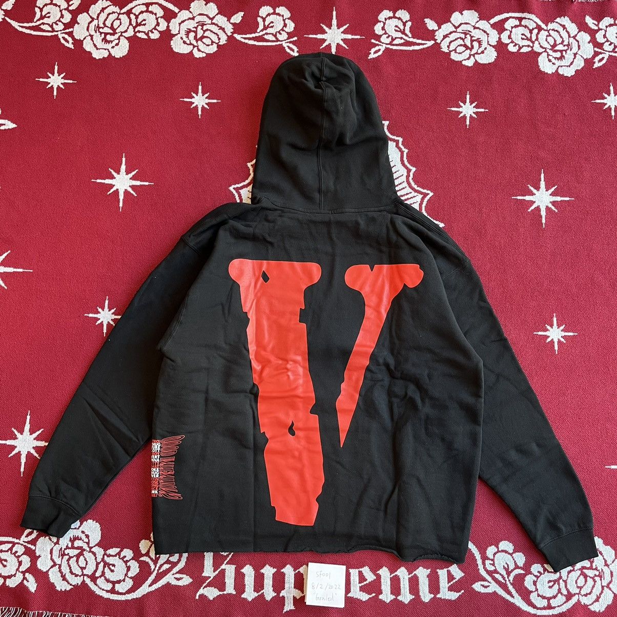 Vlone VLONE X NAV Bad Habits But Good Intentions Hoodie Black XL | Grailed