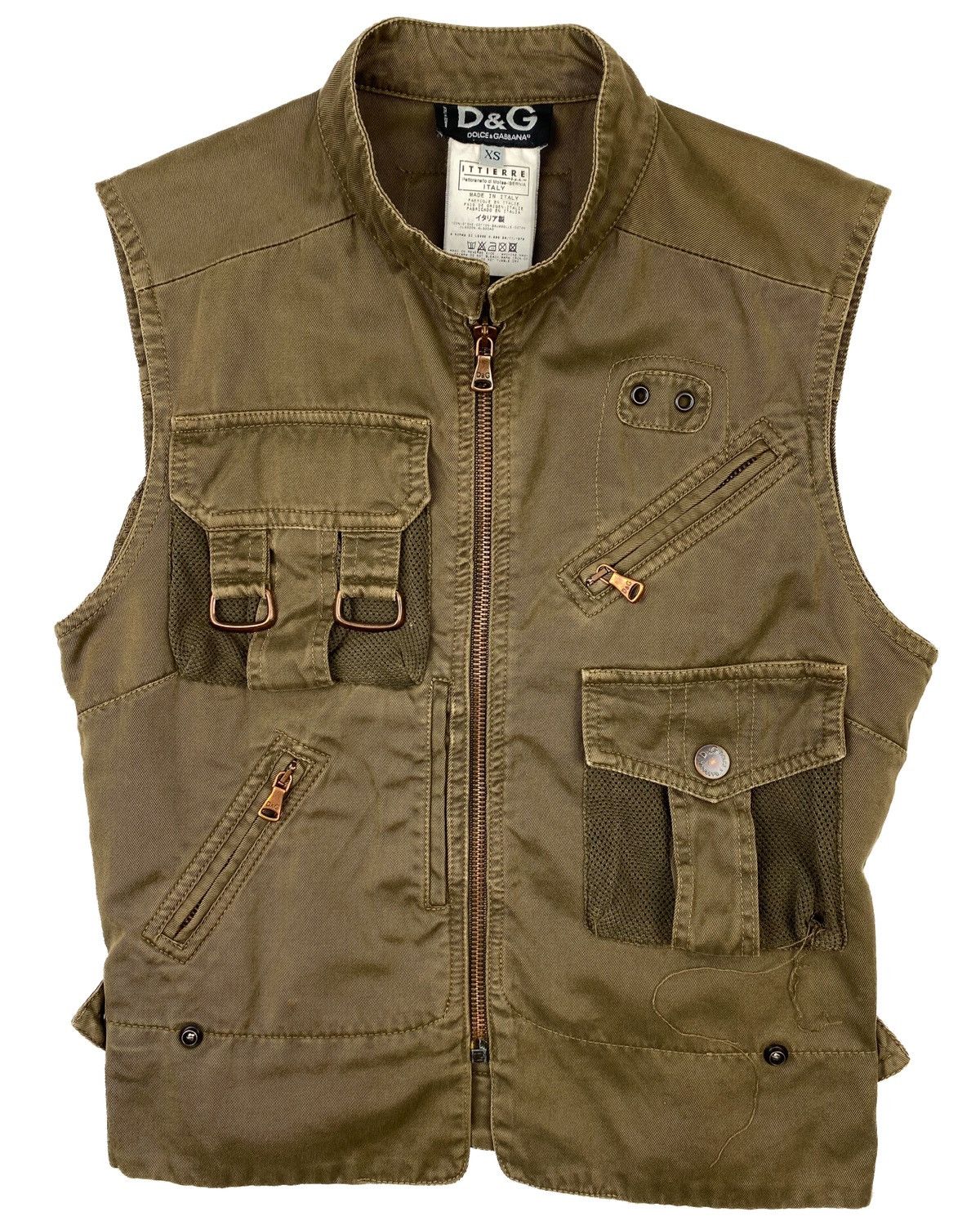 Dolce & Gabbana Cropped style Dolce & Gabbana SS03 Military Gold Tag ...