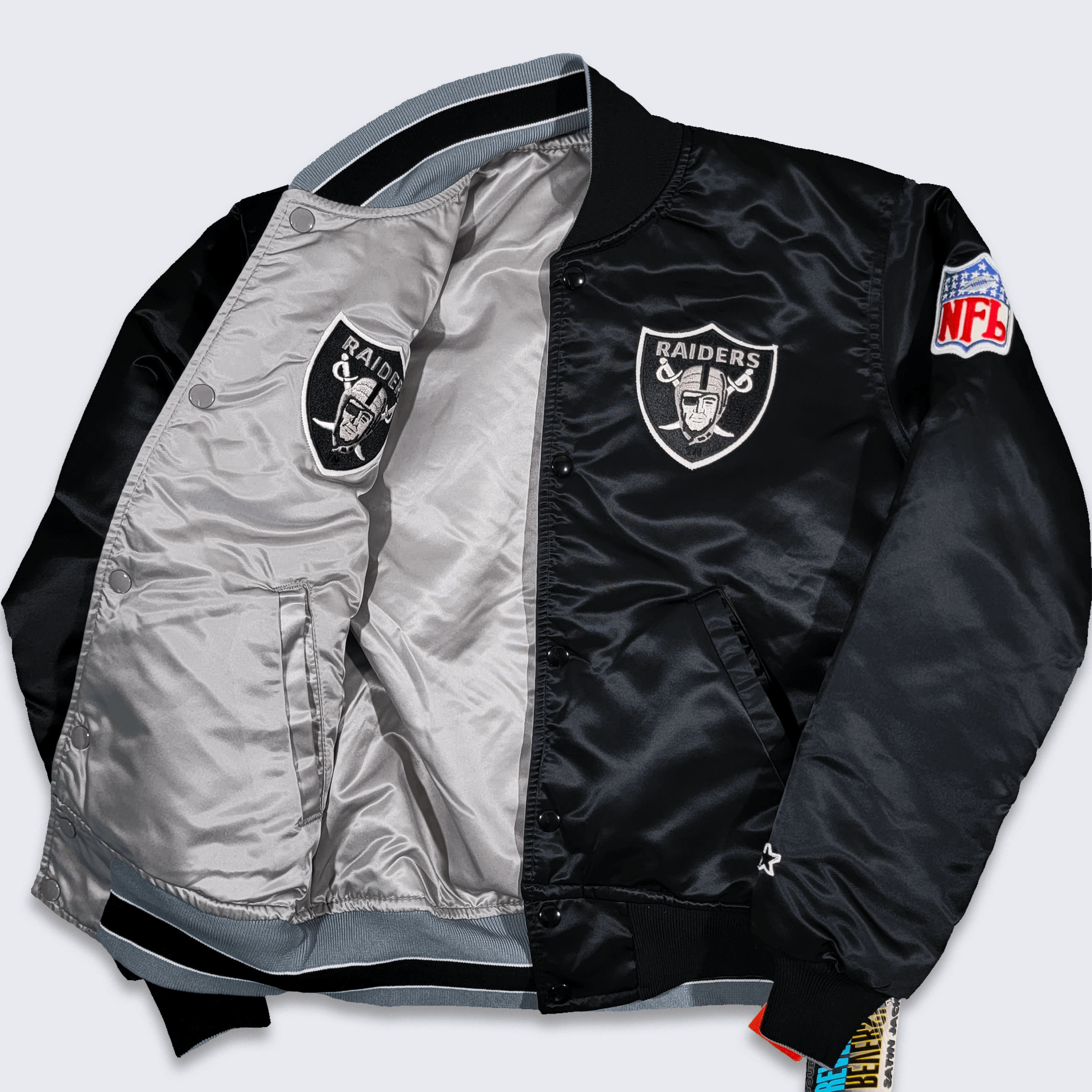 Bomber Jacket × Starter × Vintage Los Angeles Raiders Vintage 80s ...