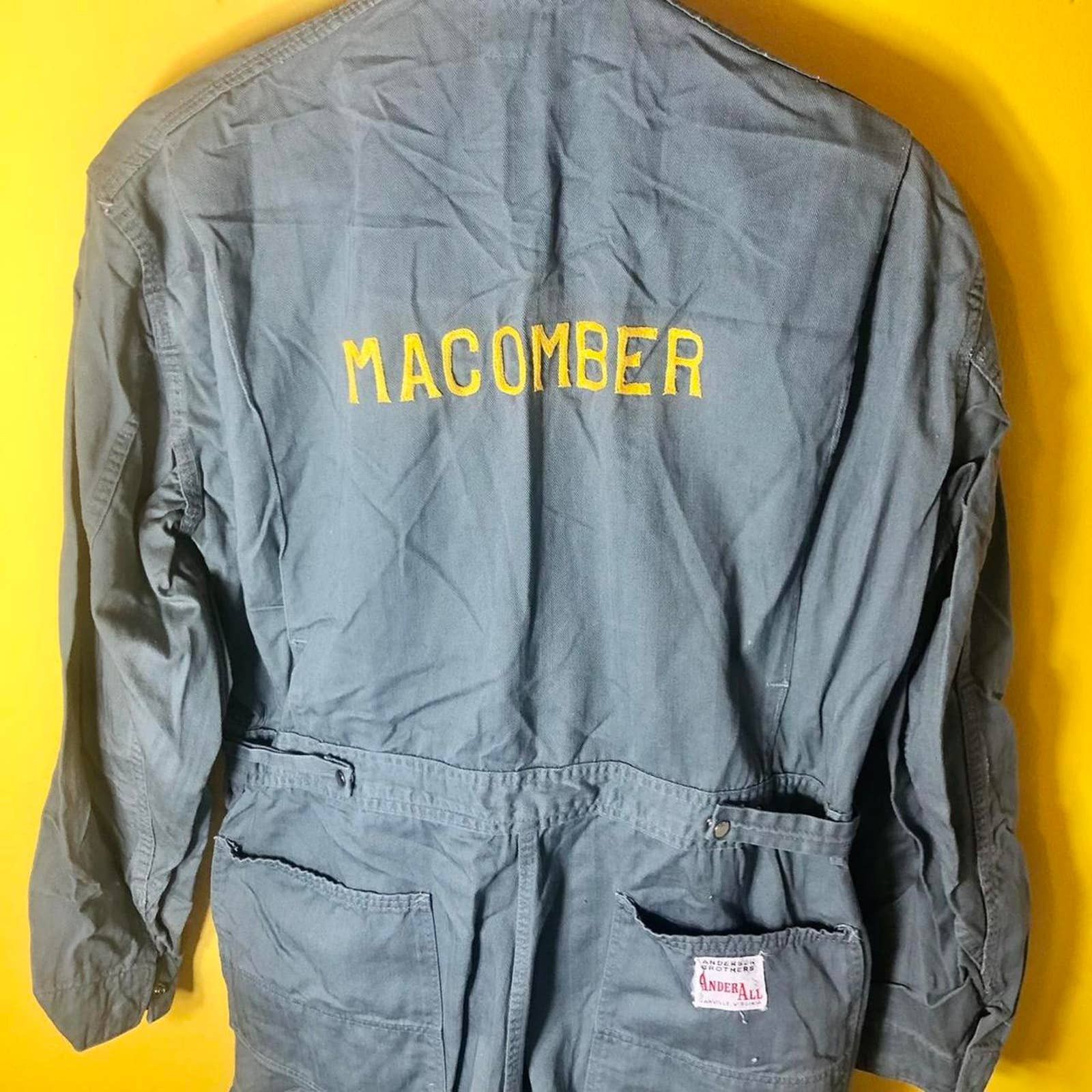 Vintage 70’s ANDERSON BROS MACOMBER workwear suit coverall overalls ...