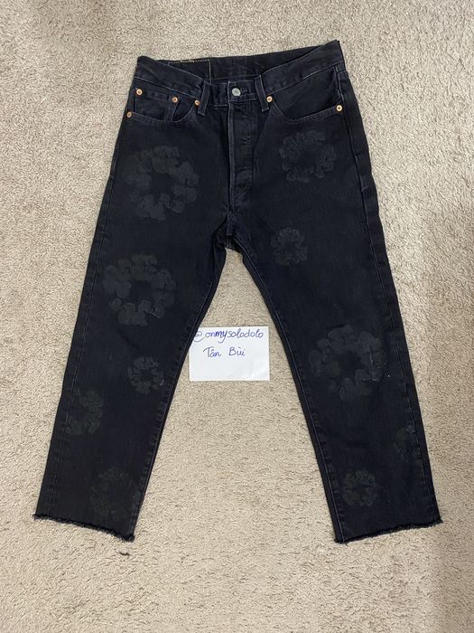 Levi's denim tears levi’s mono jeans | Grailed