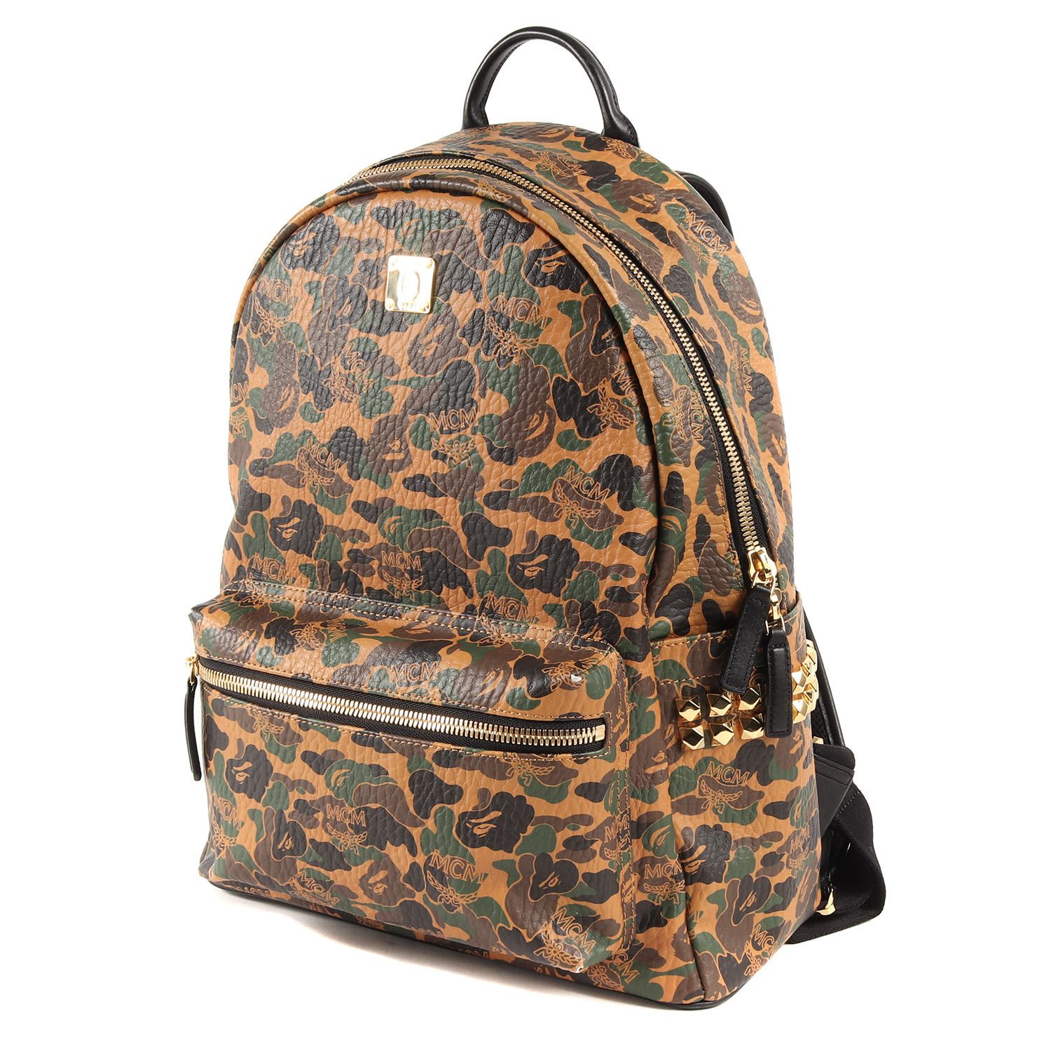 Bape × MCM Bape x MCM Camo Backpack | Grailed