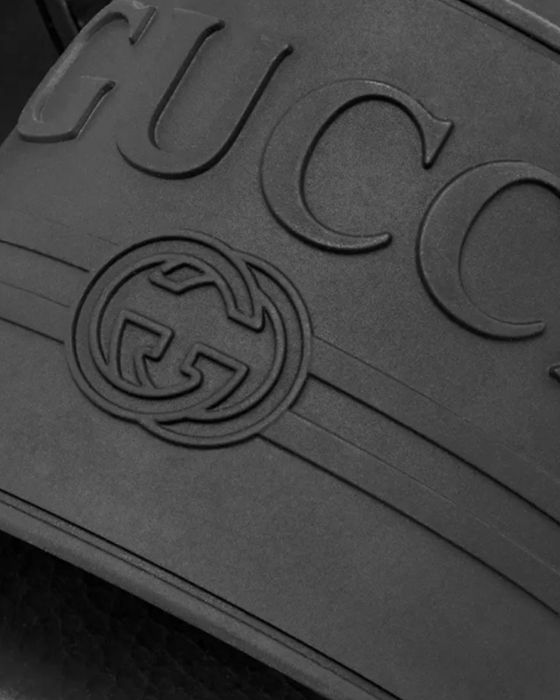 Gucci Gucci Embossed Logo Pool Slide | Grailed