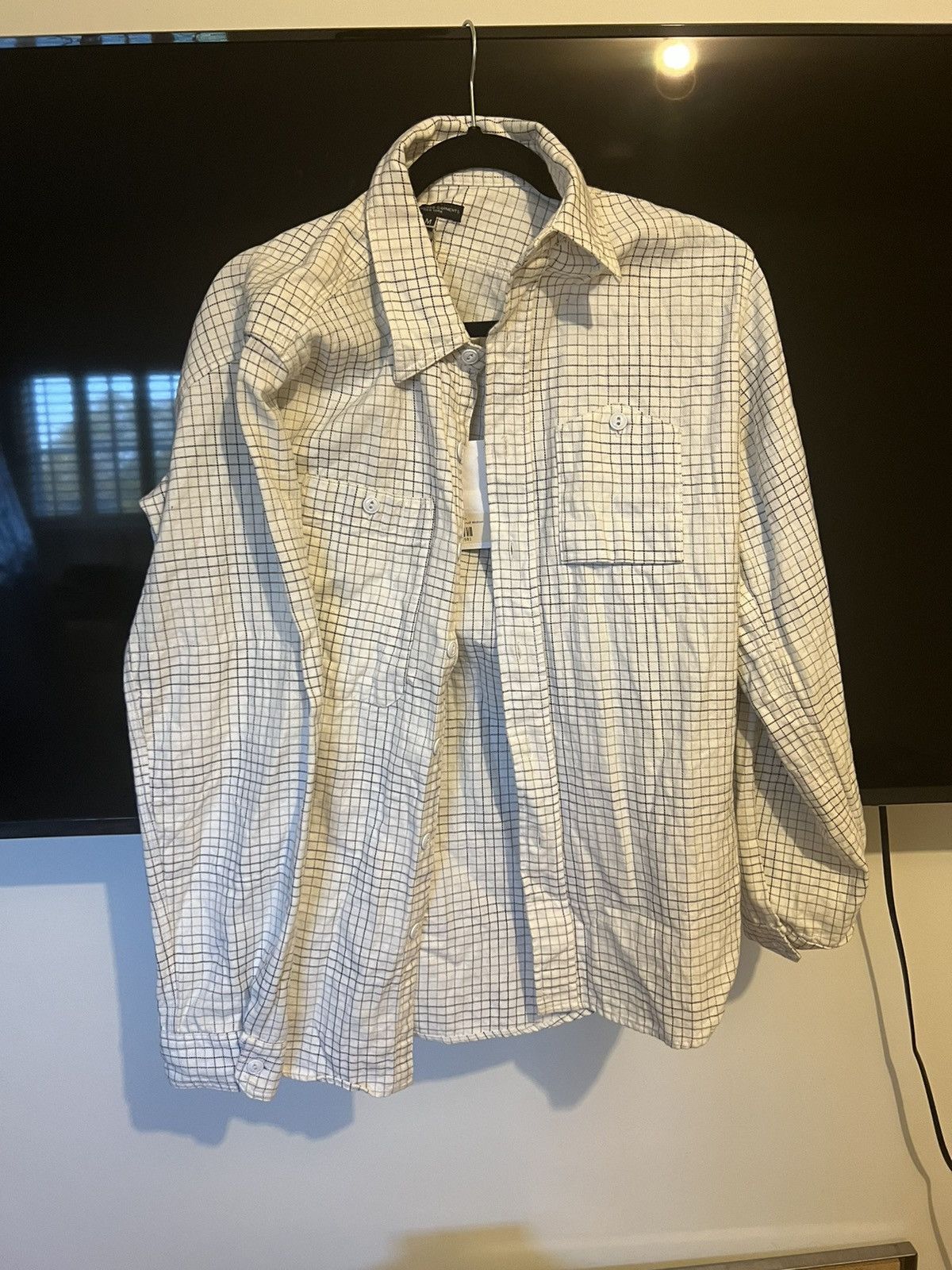 Engineered Garments Tags on brand new engineered garments plaid white ...