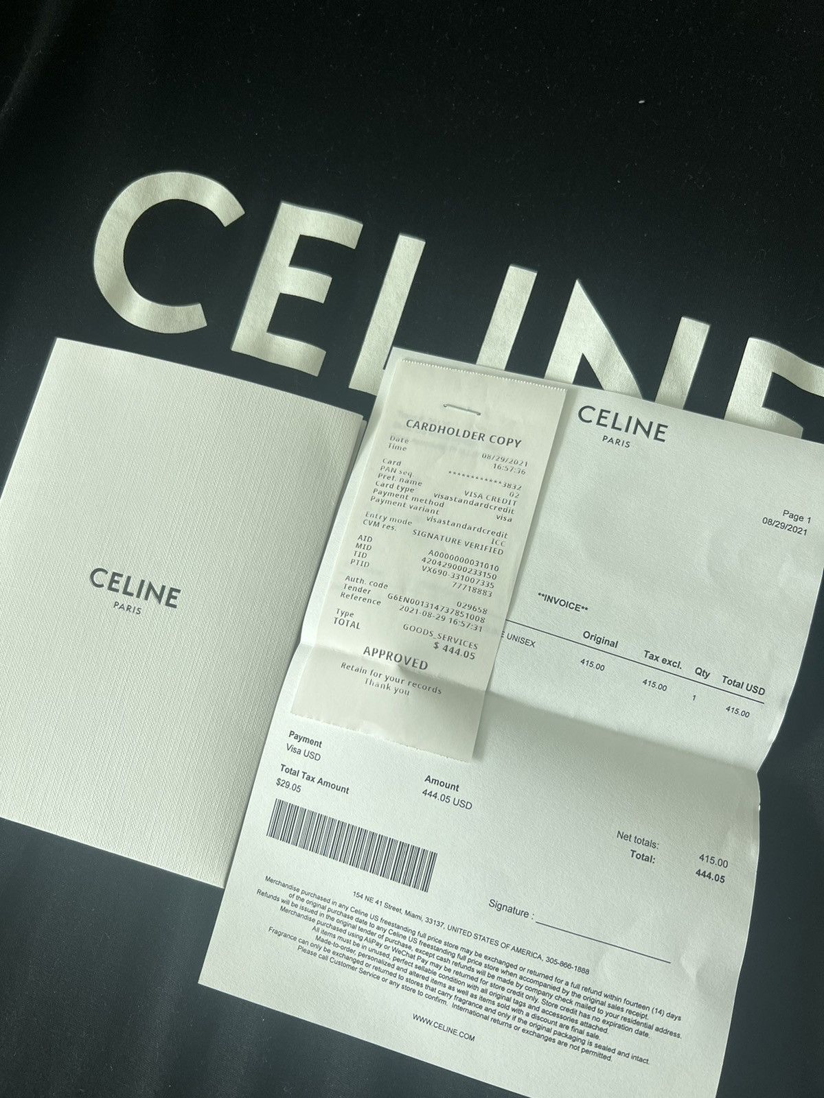 Celine CELINE - Black Logo Tee (Small) w/ Receipt | Grailed