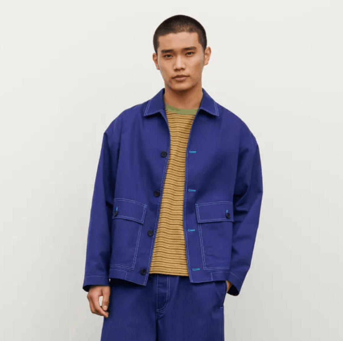 Uniqlo Marni x Uniqlo Blue Utility Jacket | Grailed