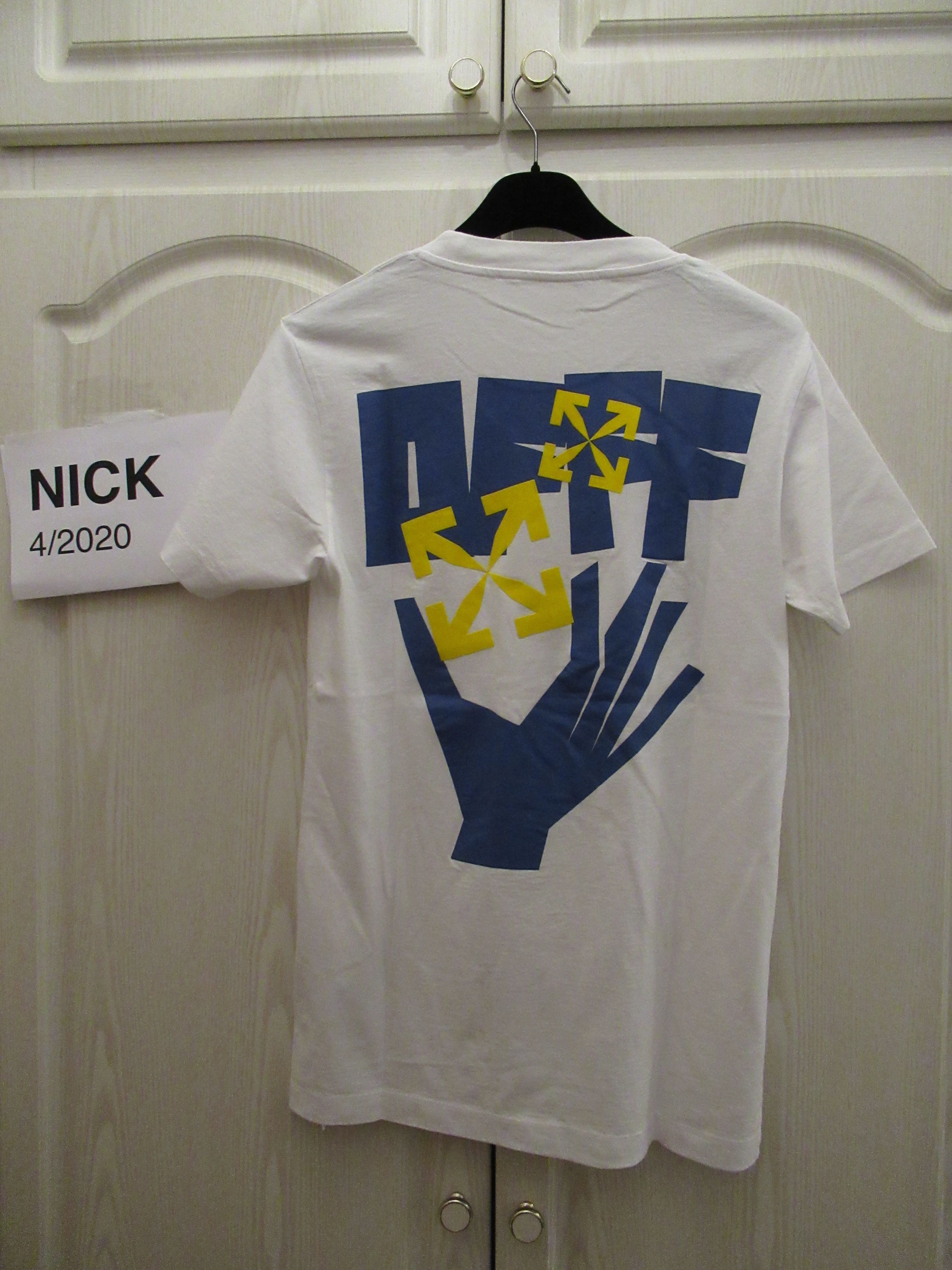 Off-White Off White Blue Yellow Arrows Virgil Large New | Grailed