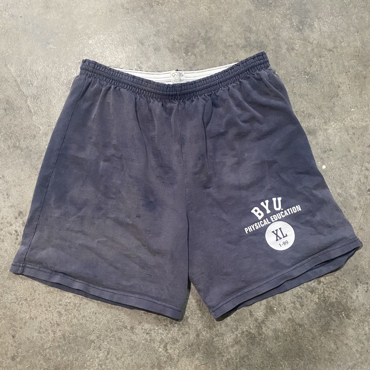 Vintage XL vintage 1980s BYU Brigham young university PE shorts | Grailed