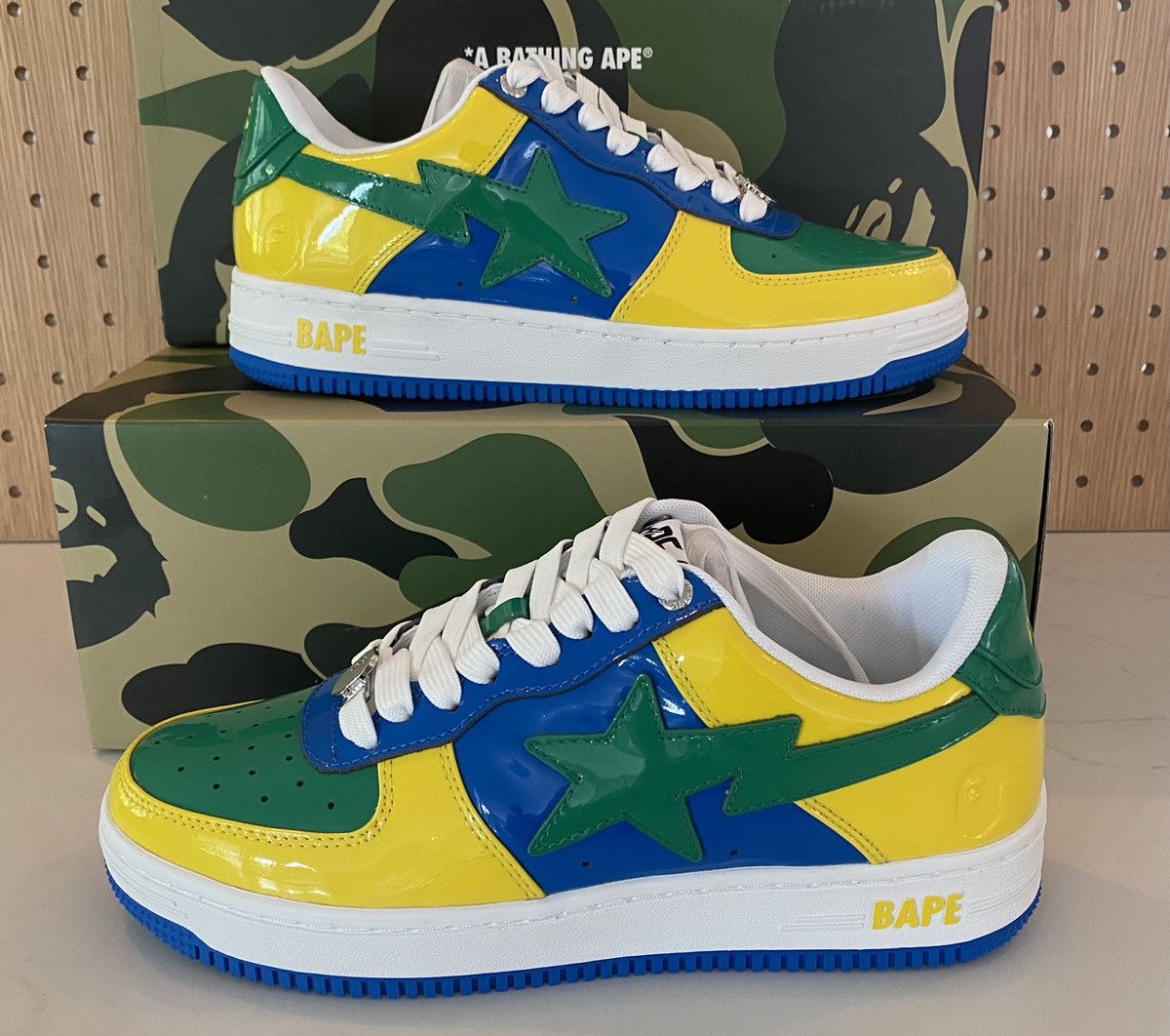 Bape A Bathing Ape BAPESTA Brazil | Grailed