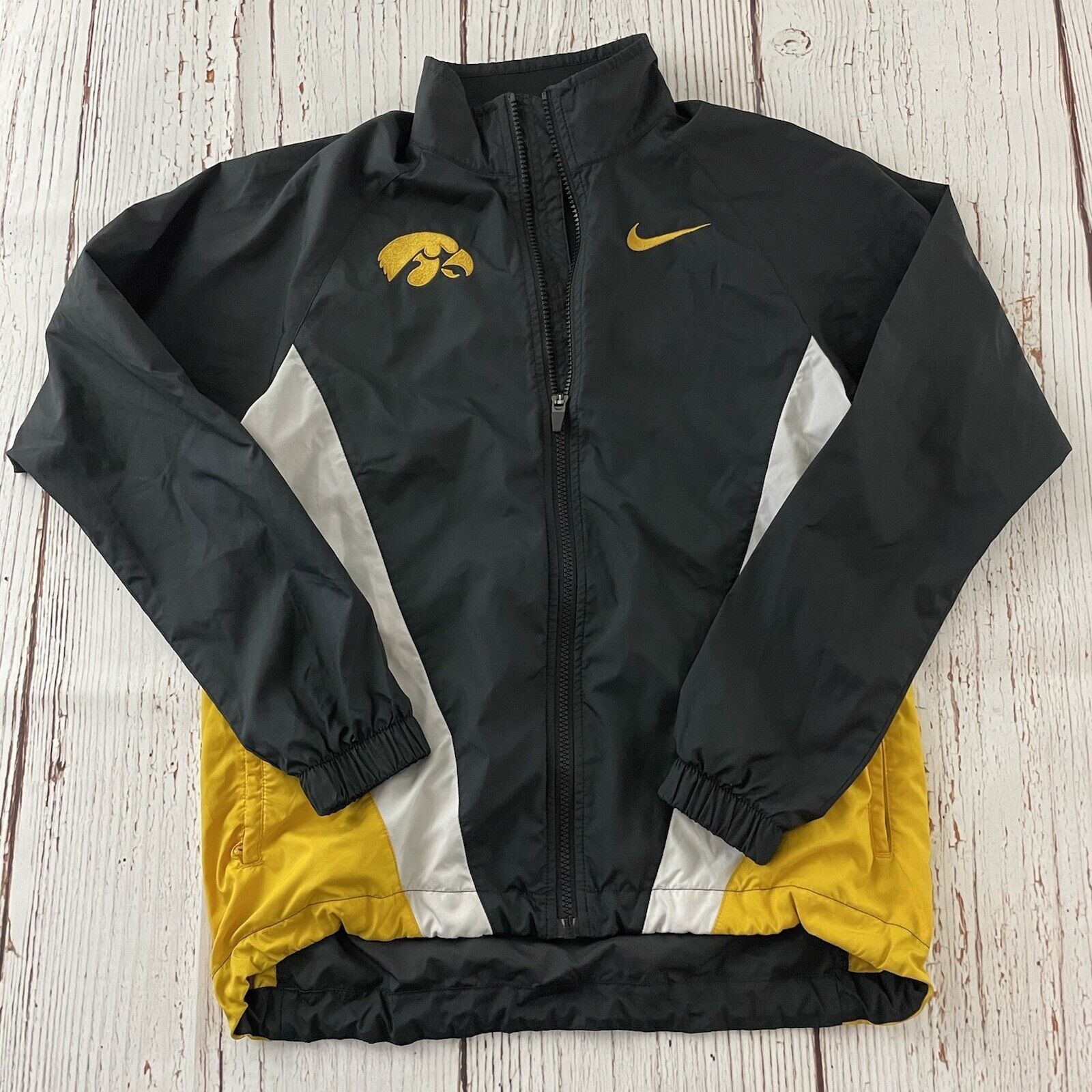 Nike Vintage Nike Iowa Hawkeyes Full Zip Windbreaker Jacket Men's Small ...
