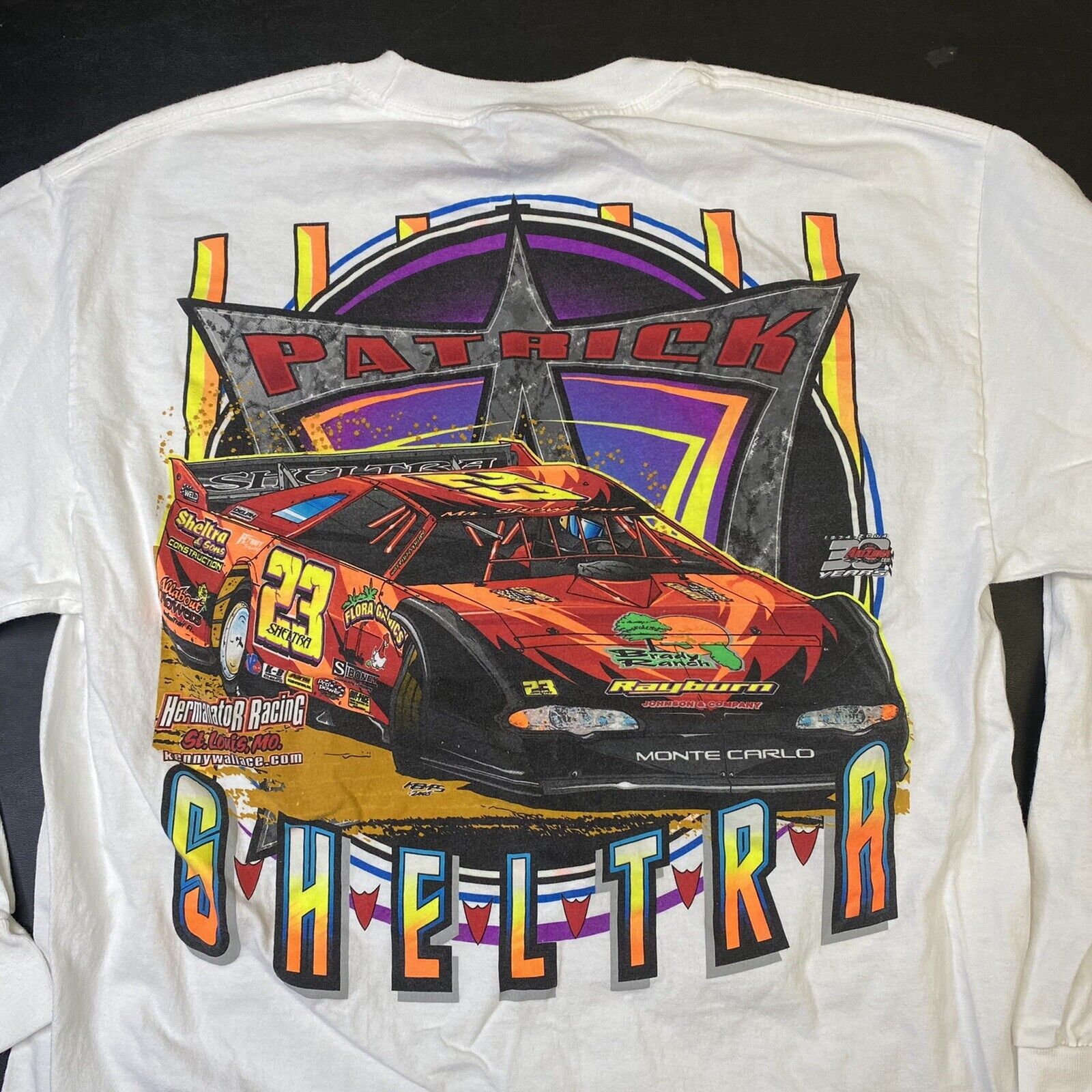 Alstyle Vintage Patrick Sheltra Shirt Stock Car NASCAR Racing Shirt ...