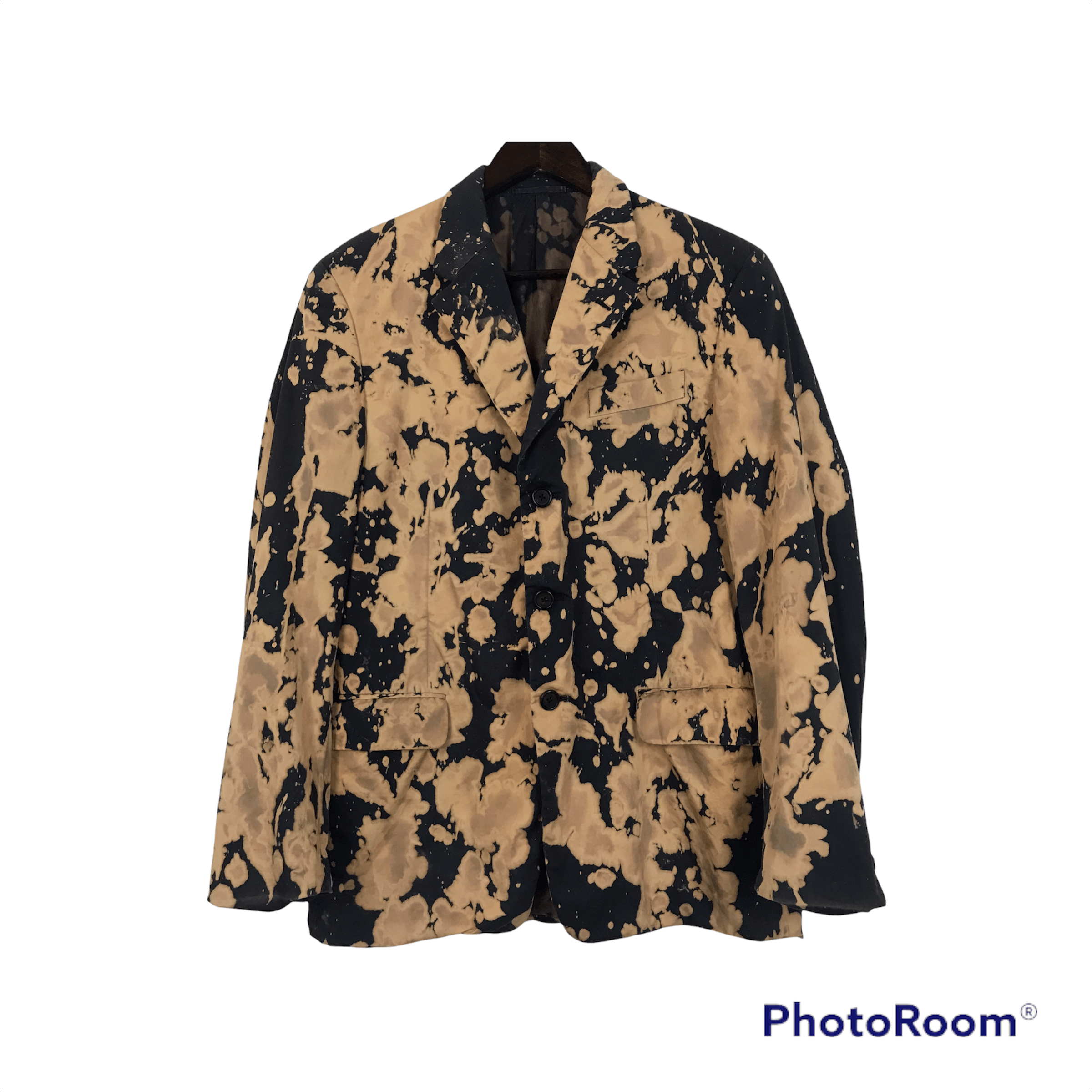 Custom × Prada 💣PRADA MILANO Custom Acid Wash Blazer Coat | Grailed